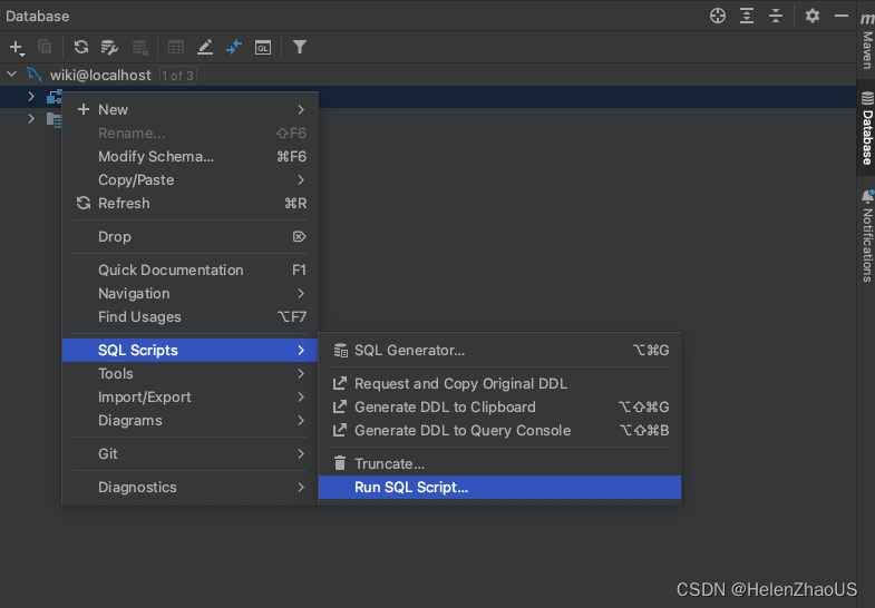 如何将一个服务器上的MySQL数据库复制到本地运行(使用IDEA自带工具)_idea数据库导出本地-CSDN博客