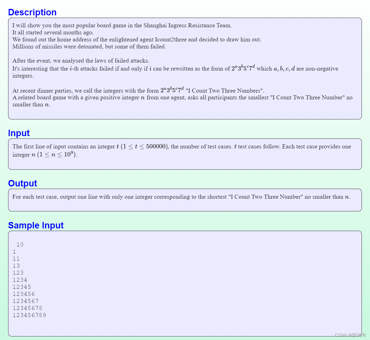 I Count Two Three(打表+二分)-CSDN博客