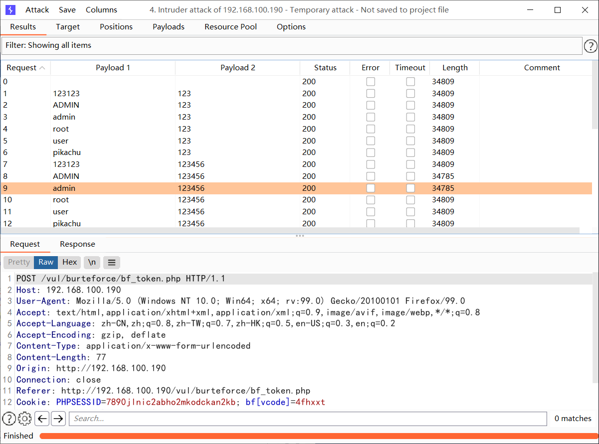 使用Burp Suite暴力破解——Pikachu靶场_bp抓取pikachu-CSDN博客
