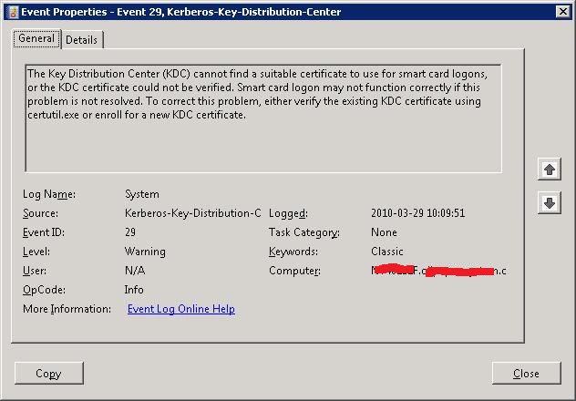 故障：ID29 的 KDC 警告日志_kdc接收到类别changepassword的无效消息-CSDN博客