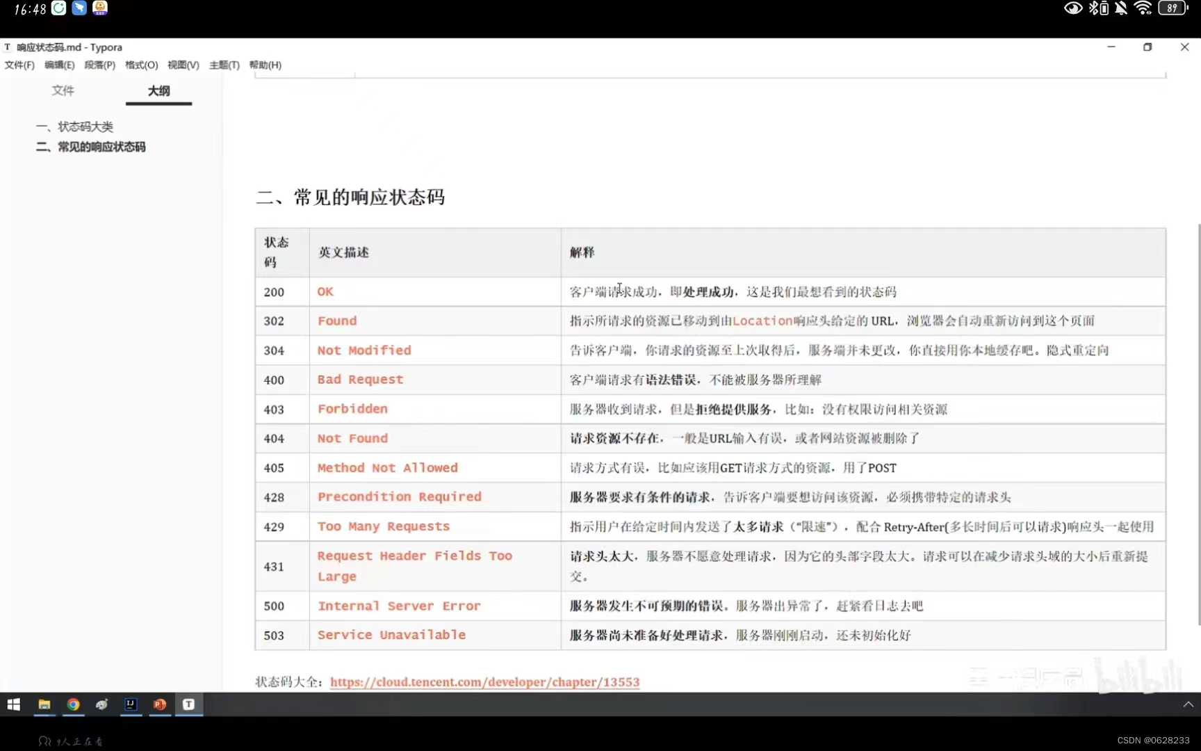 状态码 响应协议 Csdn博客