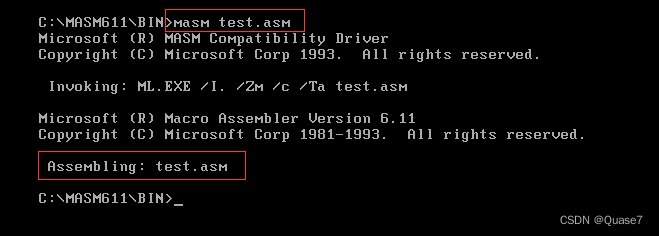 虚拟机 ms-dos系统下下载masm611详细步骤（带图）_masm下载-CSDN博客