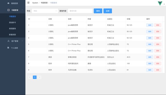 SpringCloud VueAdmin-template实现简单的图书管理系统_springcloud+vue编写图书管理系统-CSDN博客