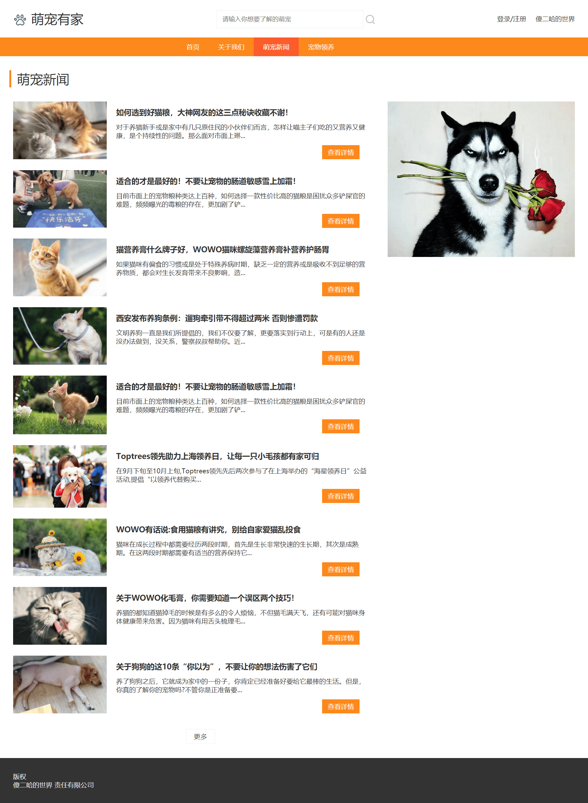 Html网页设计制作大作业 Htmlcssjs萌宠之家 网页设计与实现萌宠之家响应式网页设计 Csdn博客