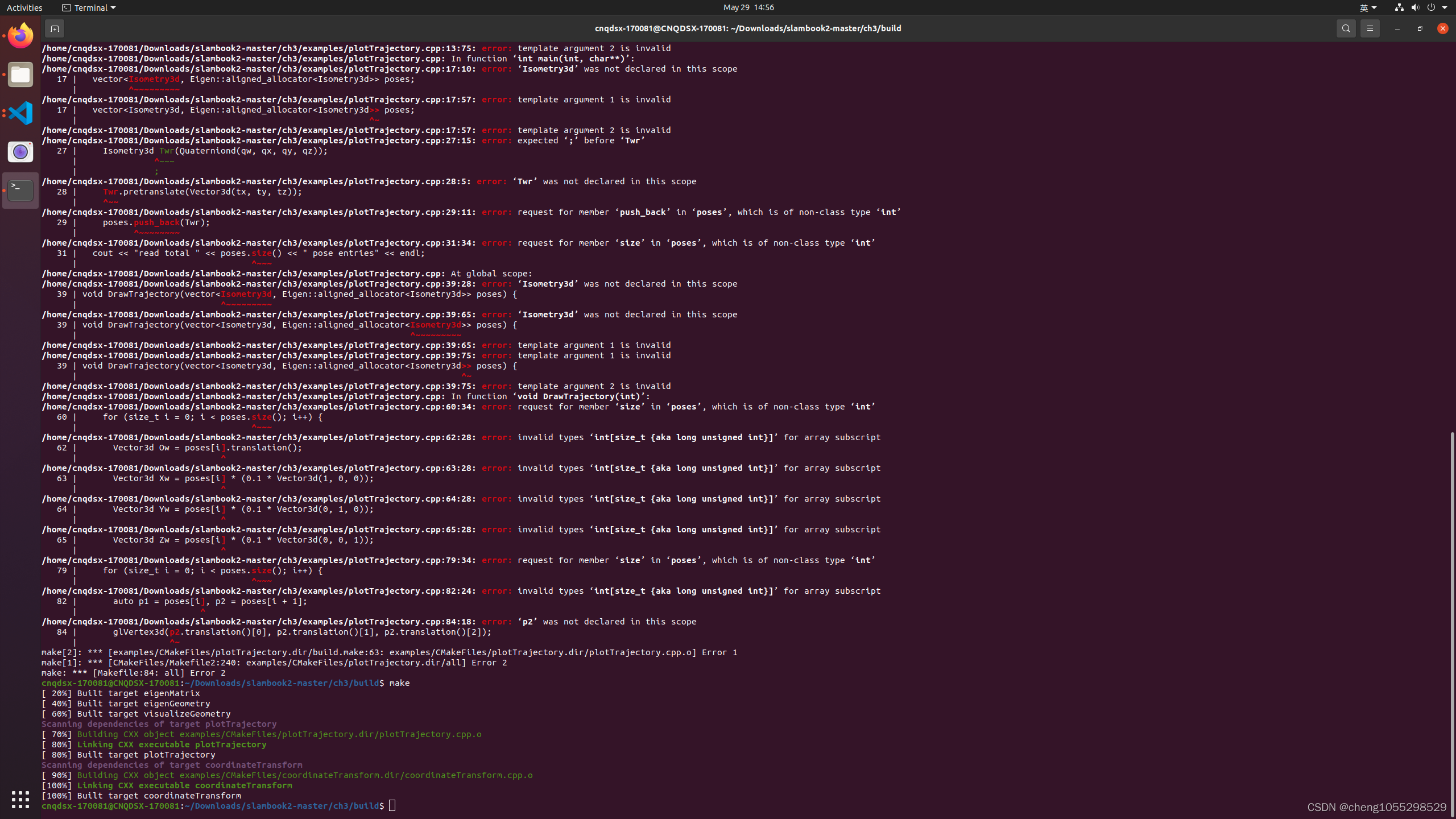 视觉slam十四讲踩坑集合 Eigen Isometry3d Identity Error ‘identity Is Csdn博客