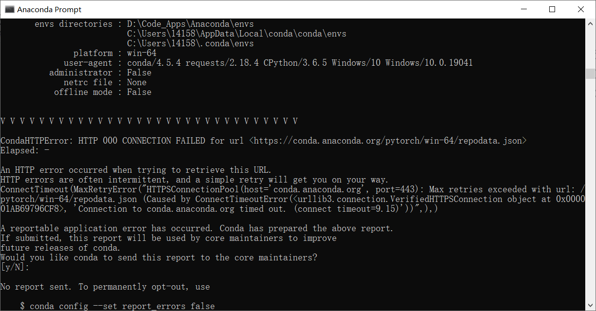 CondaHTTPError: HTTP 000 CONNECTION FAILED for url解决方法（不用换源，简单有效）-CSDN博客