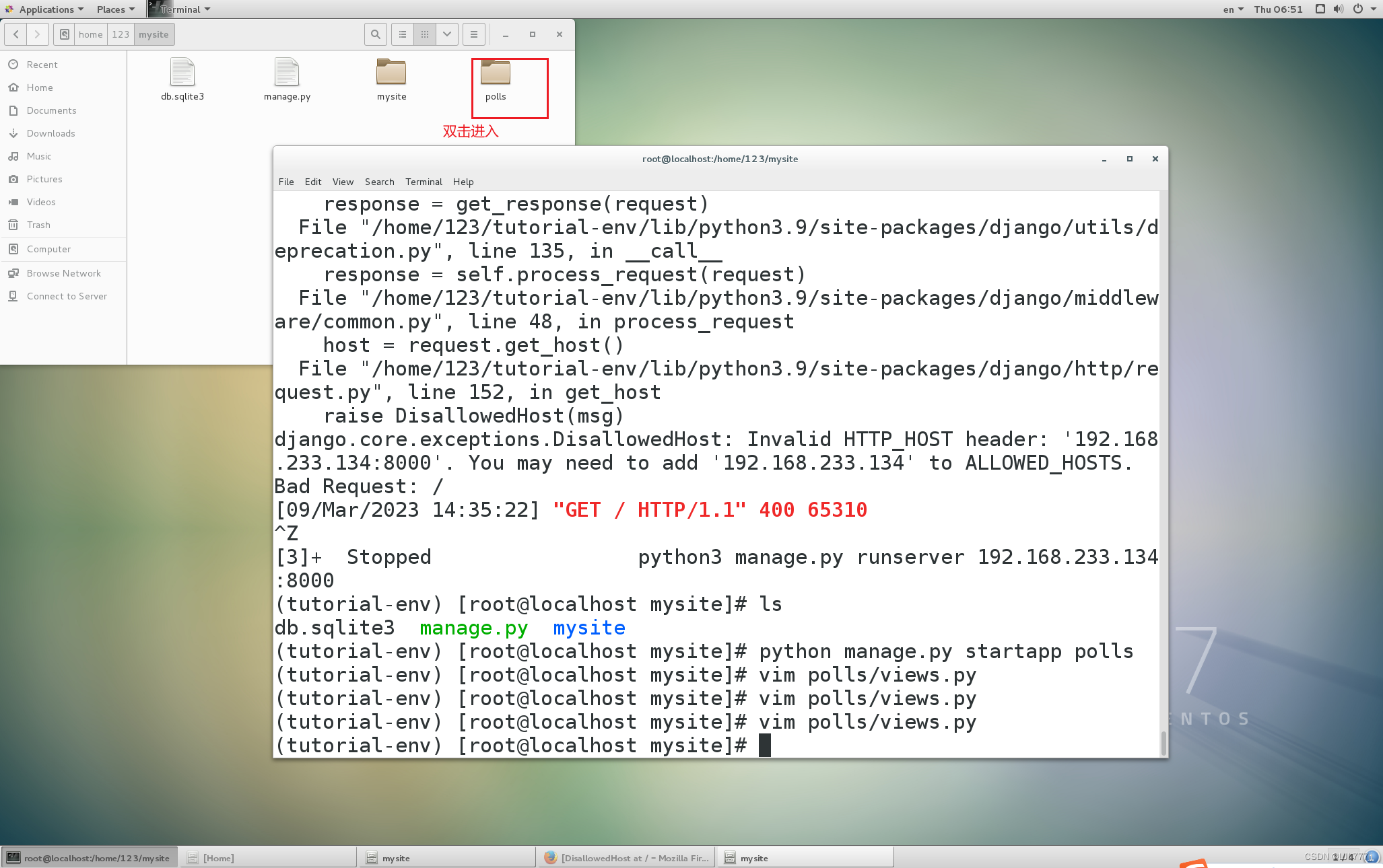 手把手保姆教学，linux系统python环境django服务器搭建第一个页面如何在linux上用python建立一个网站