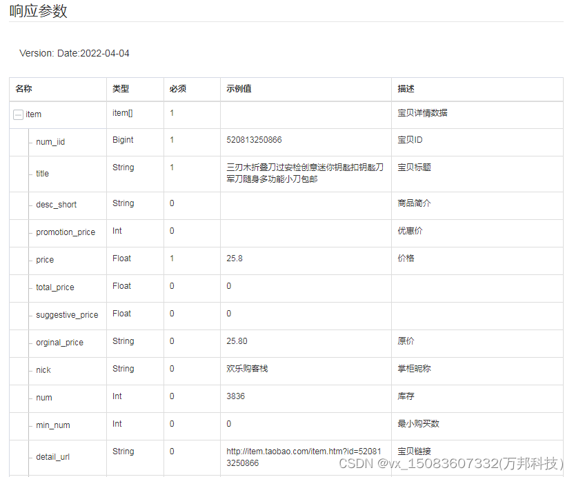 如何获得淘宝天猫商品详情api数据获取天猫数据 Api Csdn博客