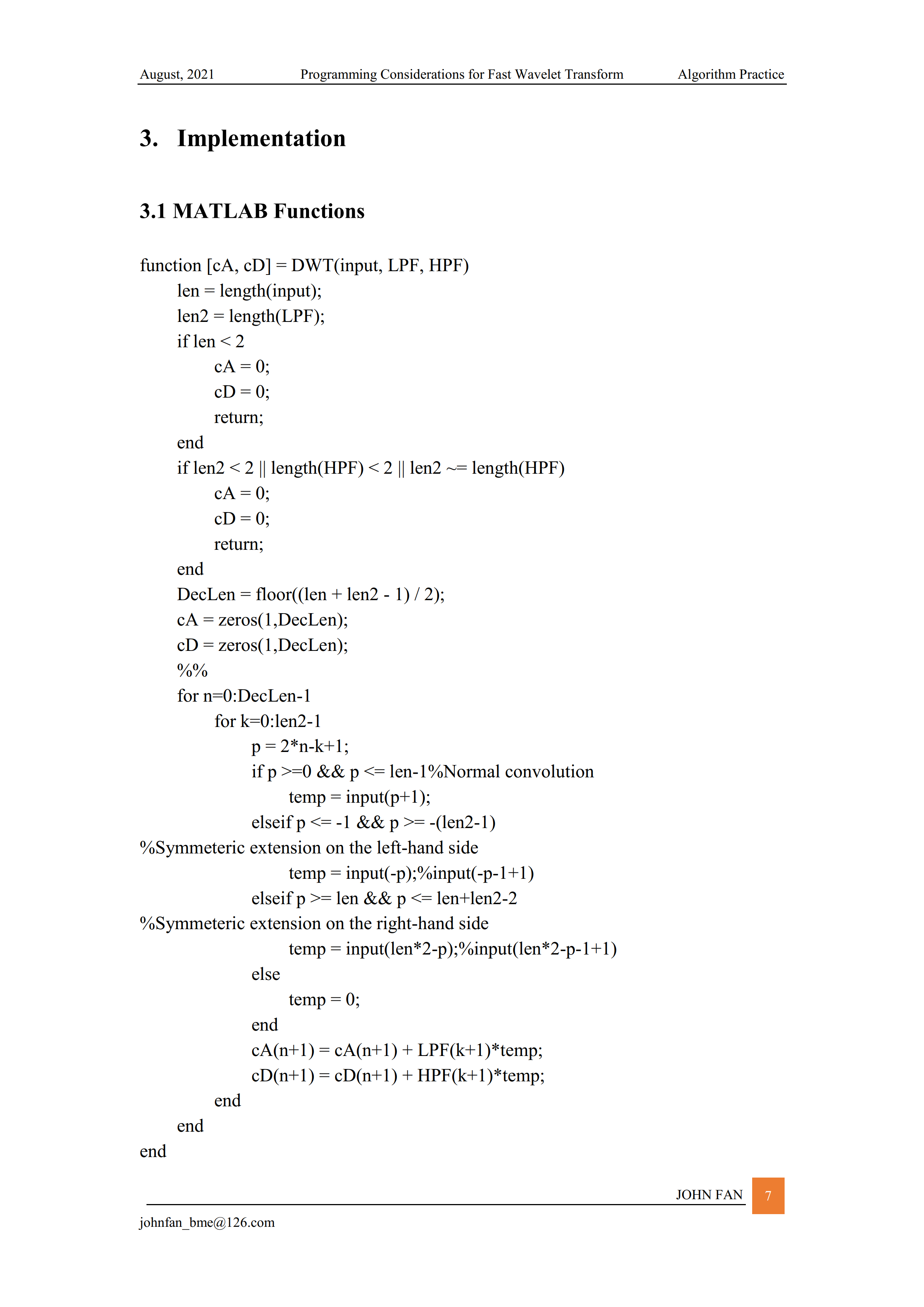 快速小波变换（Mallat算法）-CSDN博客