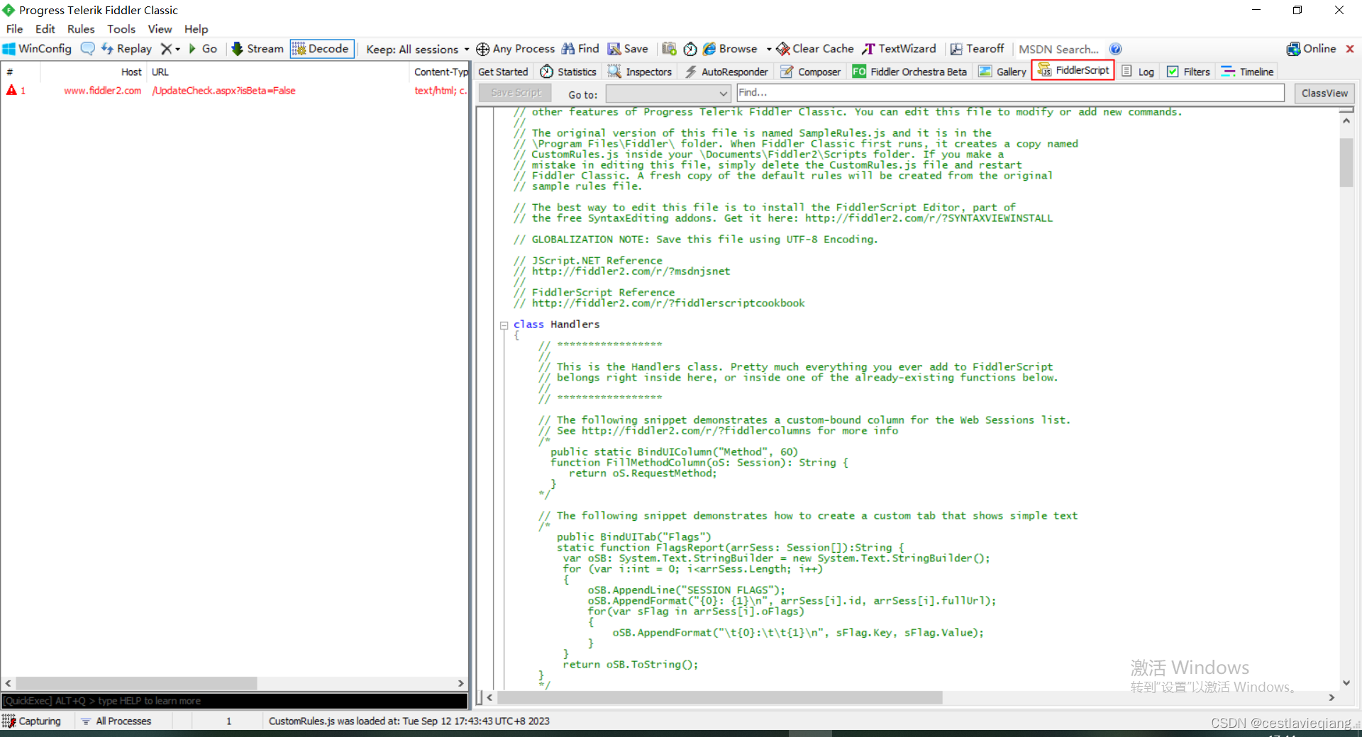 Fiddler Script脚本 ----- Fiddler进阶_fiddler script onbeforerequest-CSDN博客
