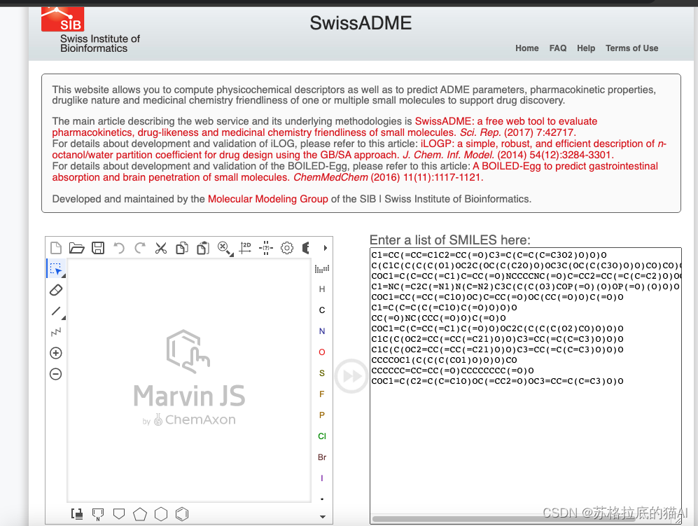 Python批量抓取swissadme数据——smiles_swissadme支持api么-CSDN博客