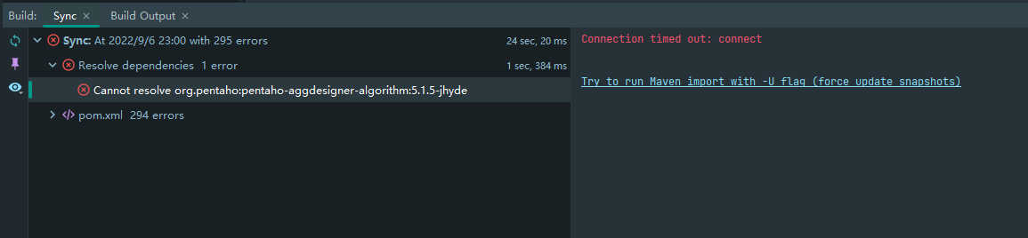 问题随记 —— Cannot Resolve Org Pentaho Pentaho Aggdesigner Algorithm Jar 5