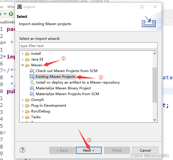 配置maven以及在eclipse导入cloudSim的步骤：_怎么在项目中引入cloudsimplus-CSDN博客
