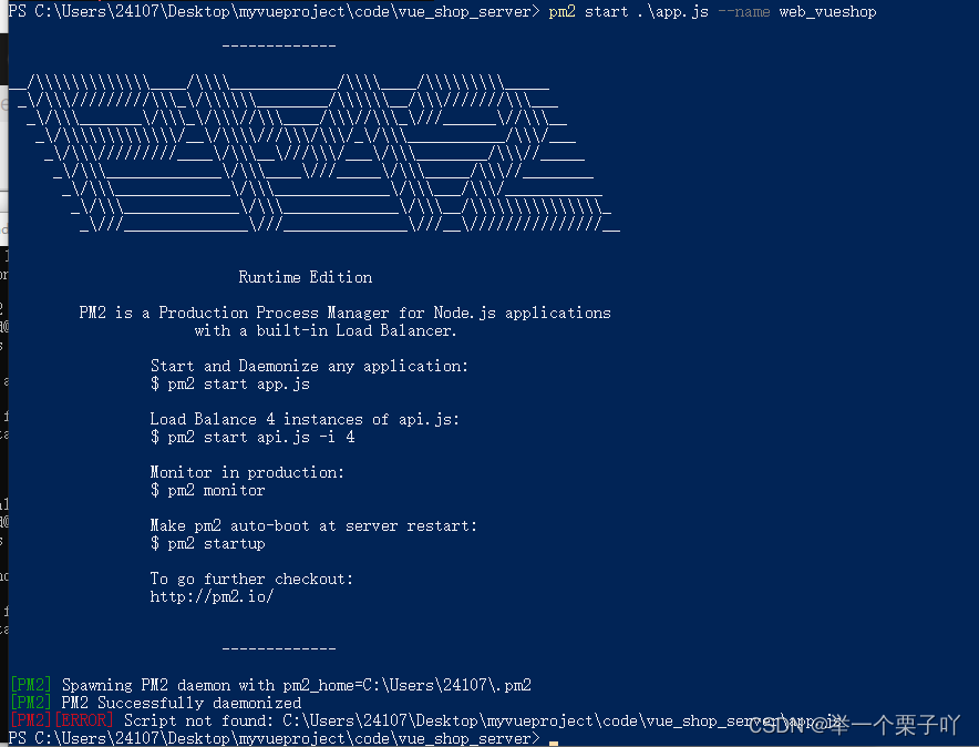 pm2 无法加载 提示无法加载文件 因为在此系统上禁止运行脚本。有关详细信息，请参阅......_pm2.ps1-CSDN博客