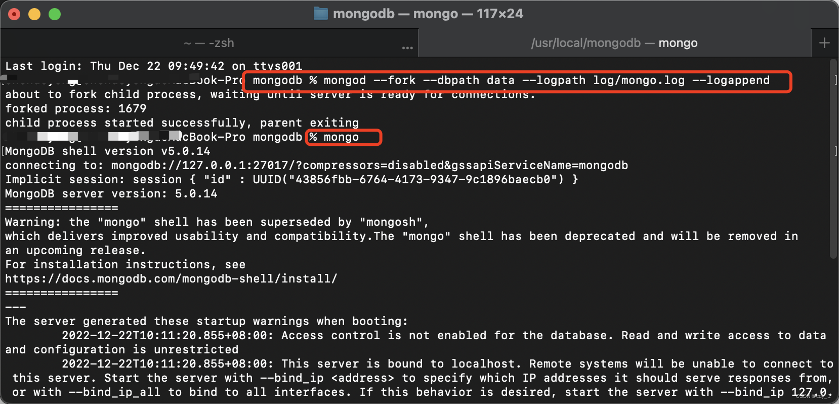 mac电脑 m2 mongodb 安装配置_mongodb macm2-CSDN博客