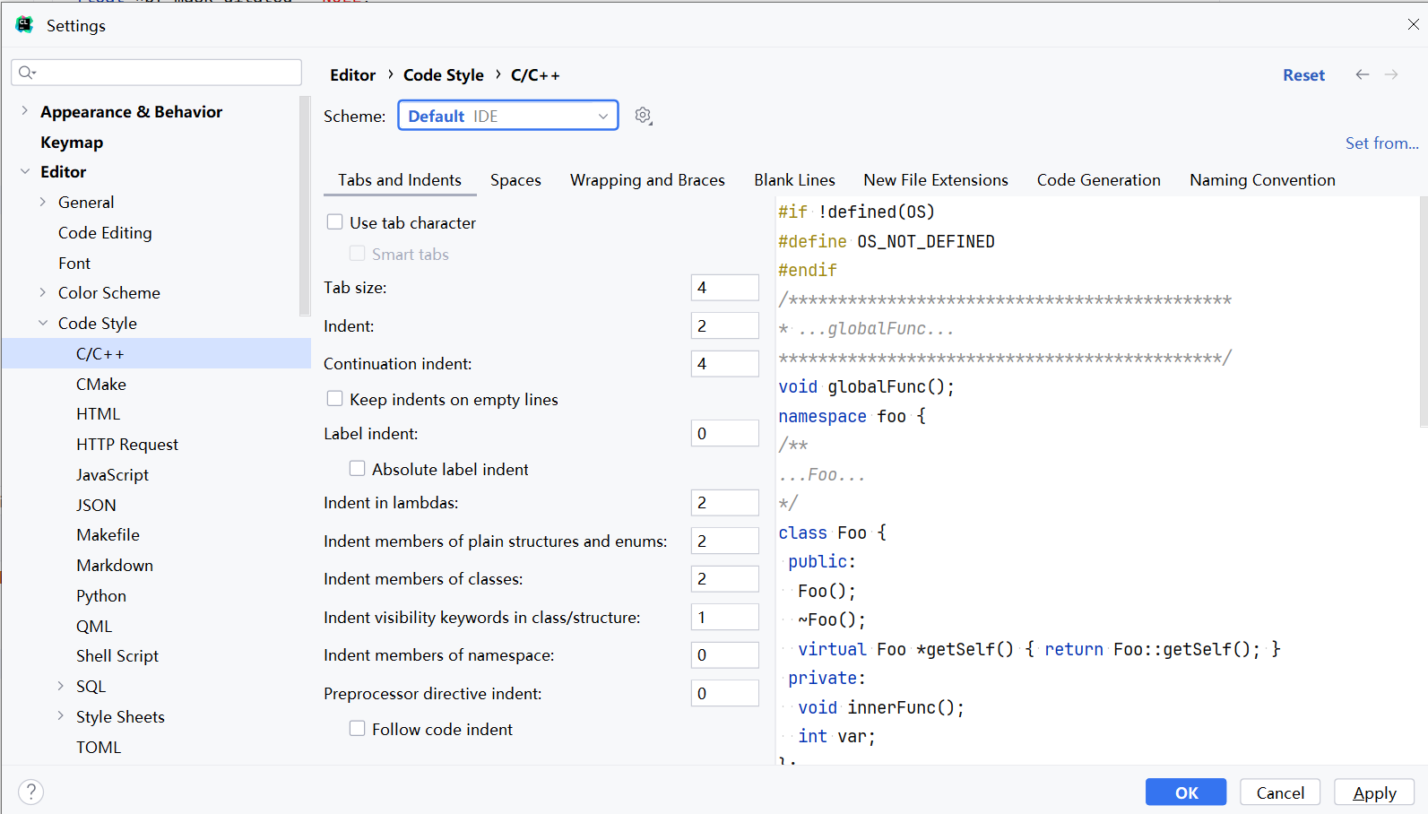 Clion的代码格式化和vscode保持一致_clion 格式化保证函数返回值与函数名同行-CSDN博客