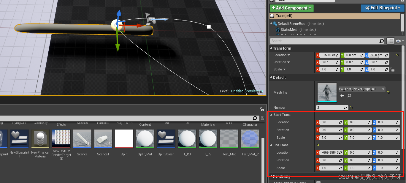 UE4 SplineMesh用法-CSDN博客