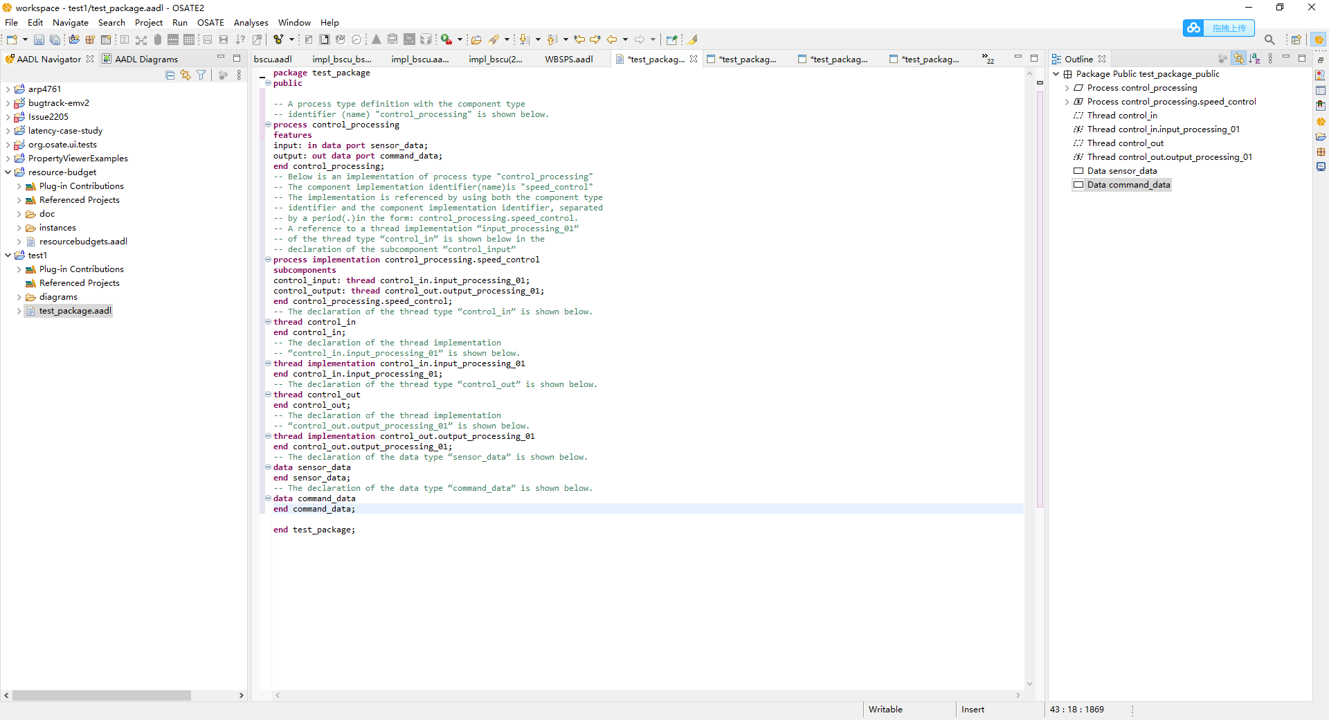【OSATE学习笔记】AADL语法介绍（一）组件的基本介绍-CSDN博客