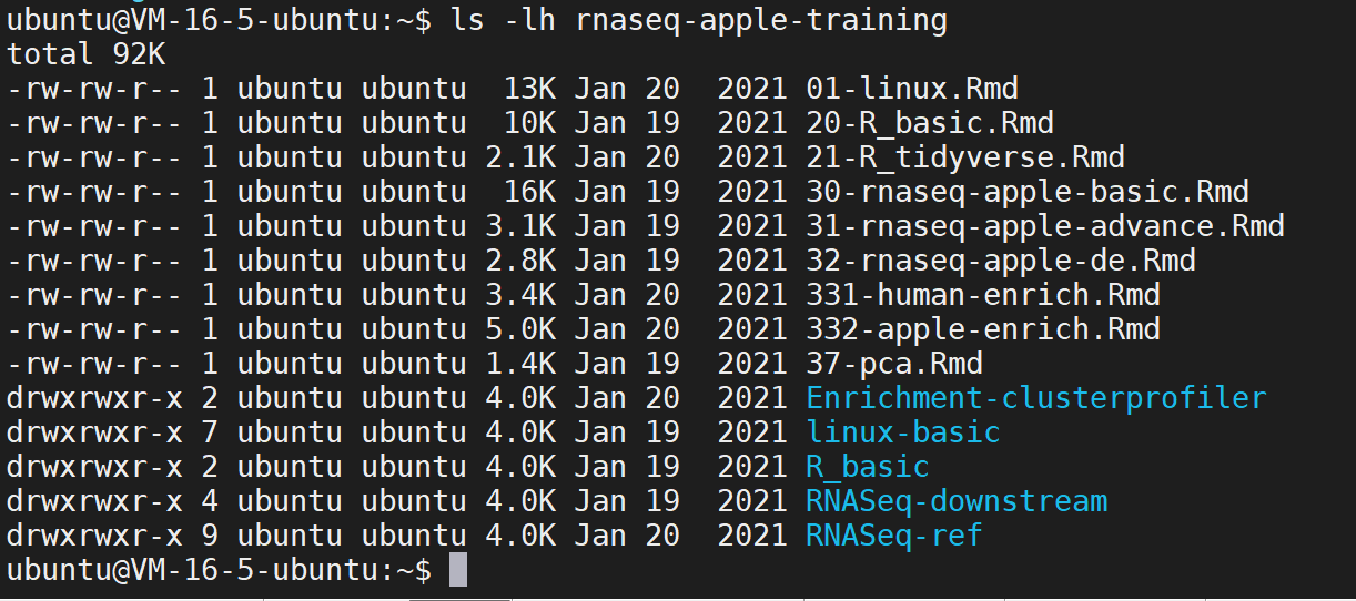 ls -lh rnaseq-apple-training 文件夹下有什么内容-CSDN博客