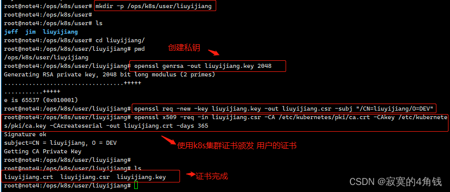 快速上手k8s权限管理 立即掌握User Role RoleBinding kubeconfig 实战教程_kubectl修改文件权限-CSDN博客