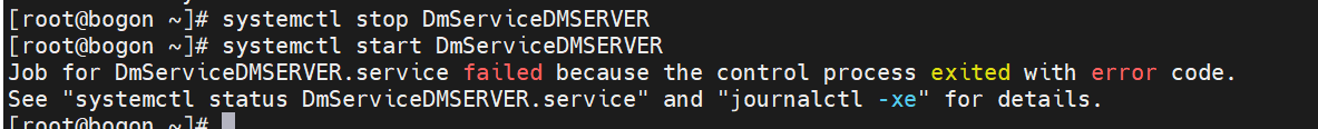 Job for DmServiceDMSERVER.service failed because the control process exited with error code.-CSDN博客