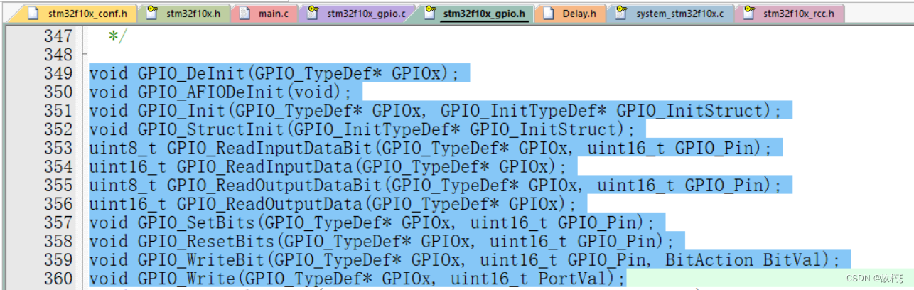 stm32学习笔记——工程文件模板，GPIO_stm32 工程 device-CSDN博客