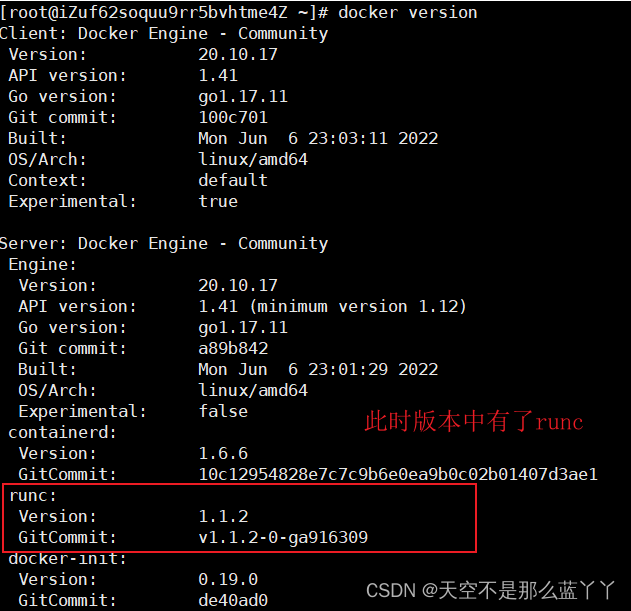 安装的docker没有runc怎么解决？_docker run -c_天空不是那么蓝丫丫的博客-CSDN博客