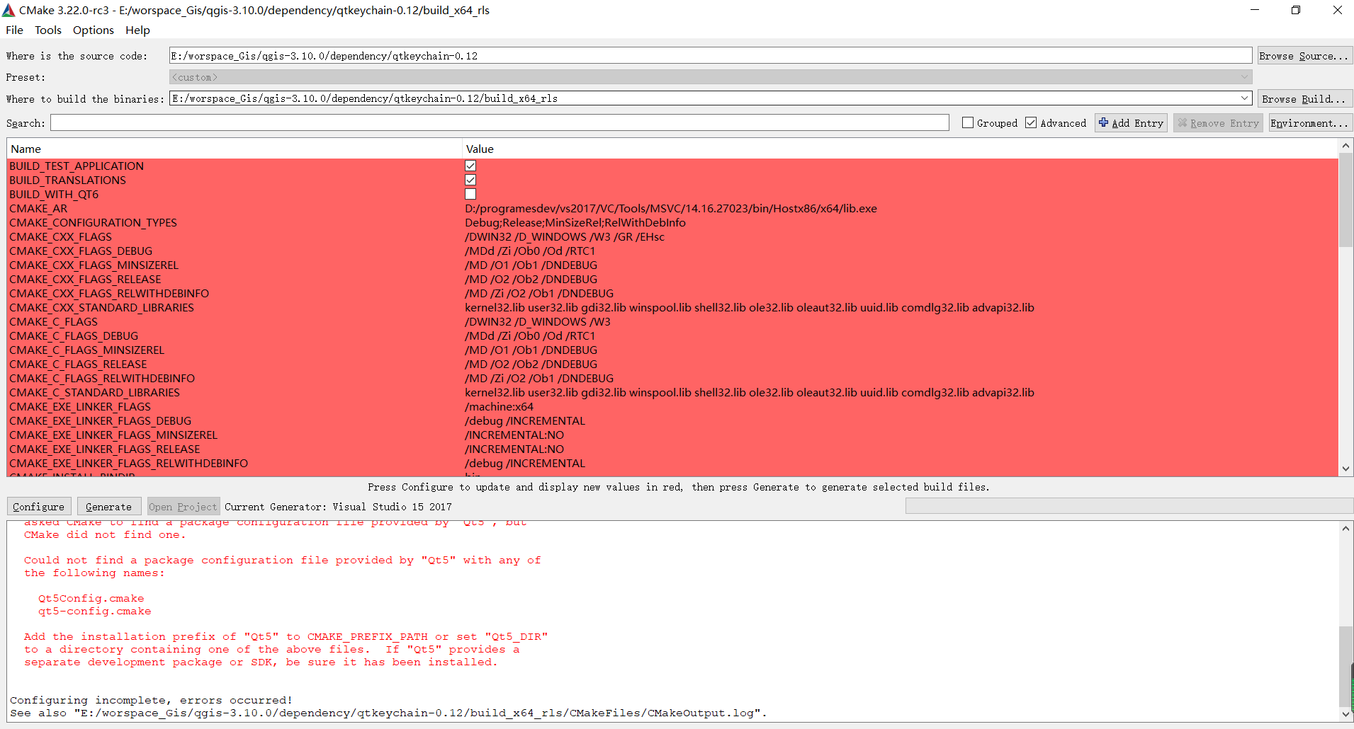 QtKeyChain源码编译(Visual Studio 2017)_qt5keychain-CSDN博客