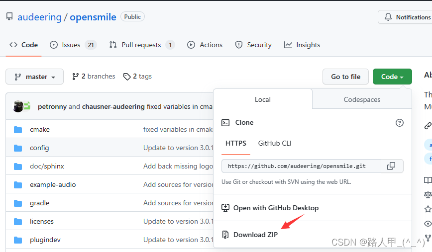 openSMILE 在 Win10 的安装_opensmile安装-CSDN博客