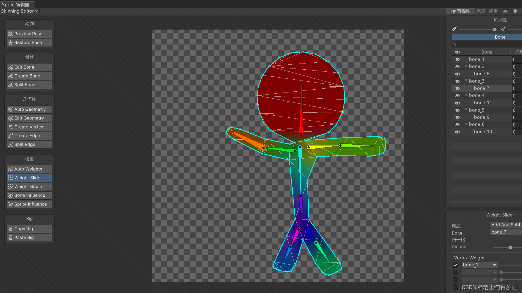 【unity】2d骨骼绑定·一(学习笔记)unity 2d骨骼 Csdn博客