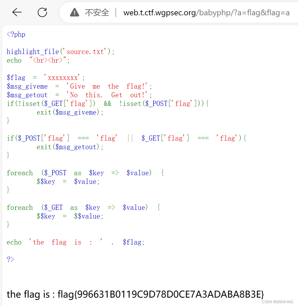WgpSec CTF-Web部分wp_wgpsec最简单的flag-CSDN博客