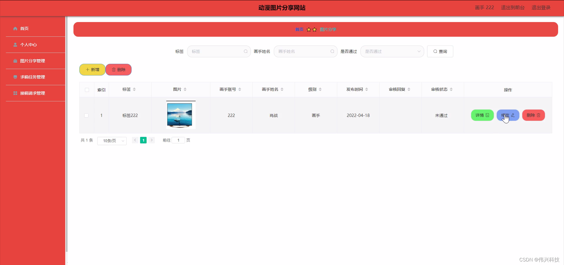 springboot毕设项目动漫图片分享网站k3r27（java+VUE+Mybatis+Maven+Mysql）_动漫分享的网站毕设-CSDN博客