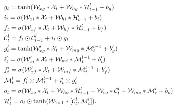 读论文:predrnn Recurrent Neural Networks For Predictive Learning Using Spatiotemporal Lstms