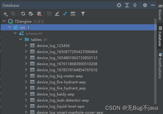 IDEA成功连接Database但不显示表怎么办 IDEA连接上TDengine后不显示表名_data sources and drivers库里没有表-CSDN博客