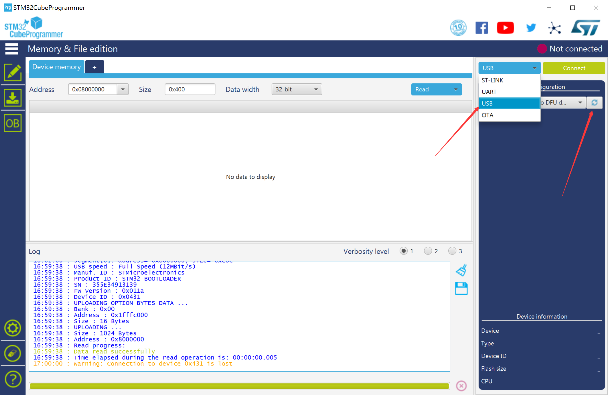 STM32程序下载4：通过STM32CubePro-USB下载_stm32 usb下载-CSDN博客