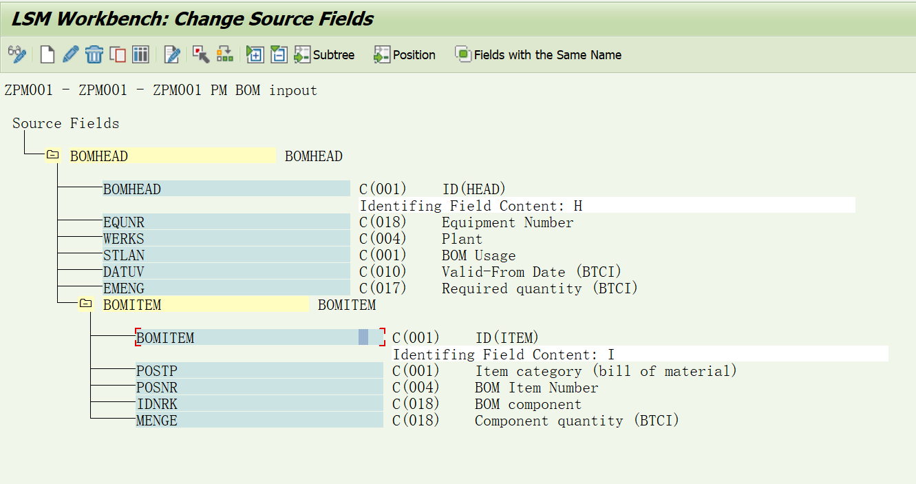 LSMW专题二：Standard Batch/Direct Input方式进行数据导入 （以多组件BOM批导为例）_lsmw no logical path specified for the ...