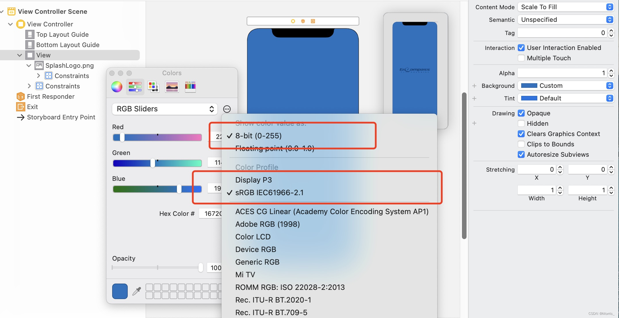 LaunchScreen.storyboard 颜色设置_storyboard 背景颜色-CSDN博客