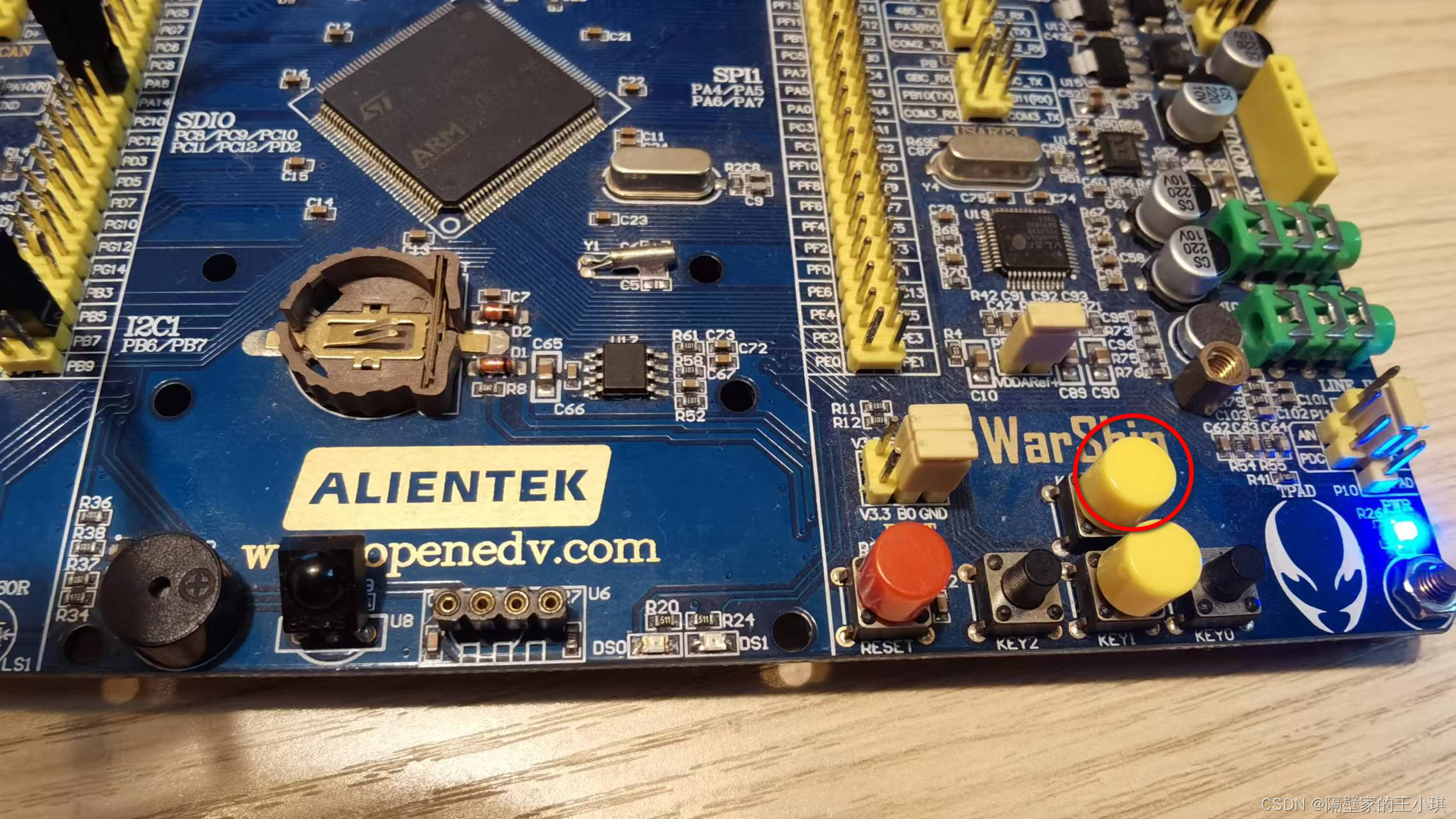 STM32F103ZET6【标准库函数开发】------02 GPIO输入，按键控制LED实验_stm32f103zet6哪个io口管按键-CSDN博客