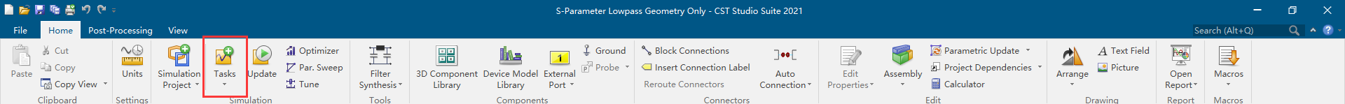 CST学习：CST DS中根据电路对3D model进行S参数仿真设置_cst 仿真s参数-CSDN博客