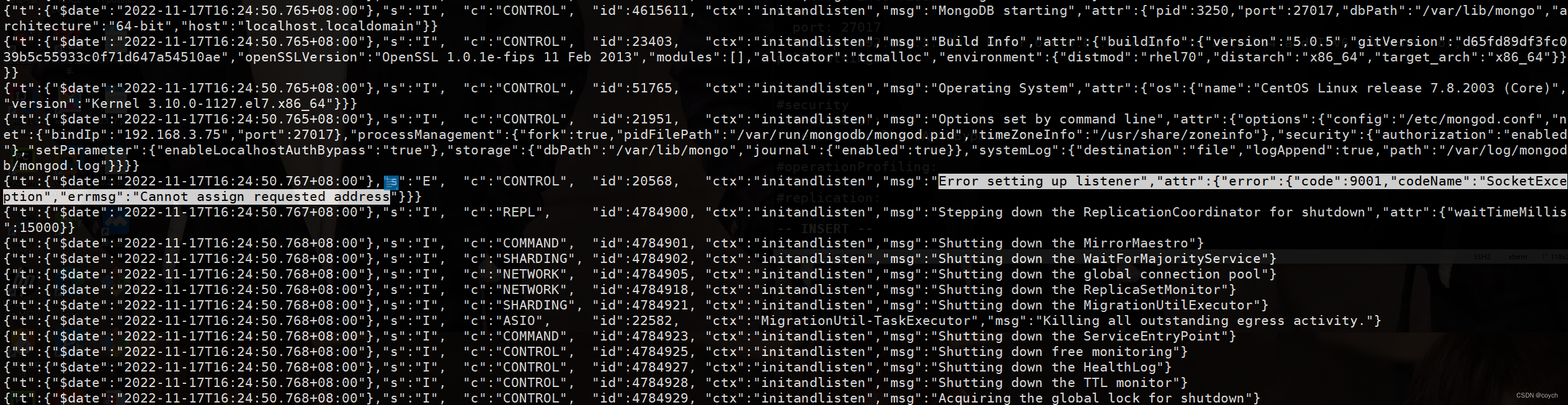 【无标题】mongodb5.0,启动失败_mongodb修改启动服务名 failed to open-CSDN博客