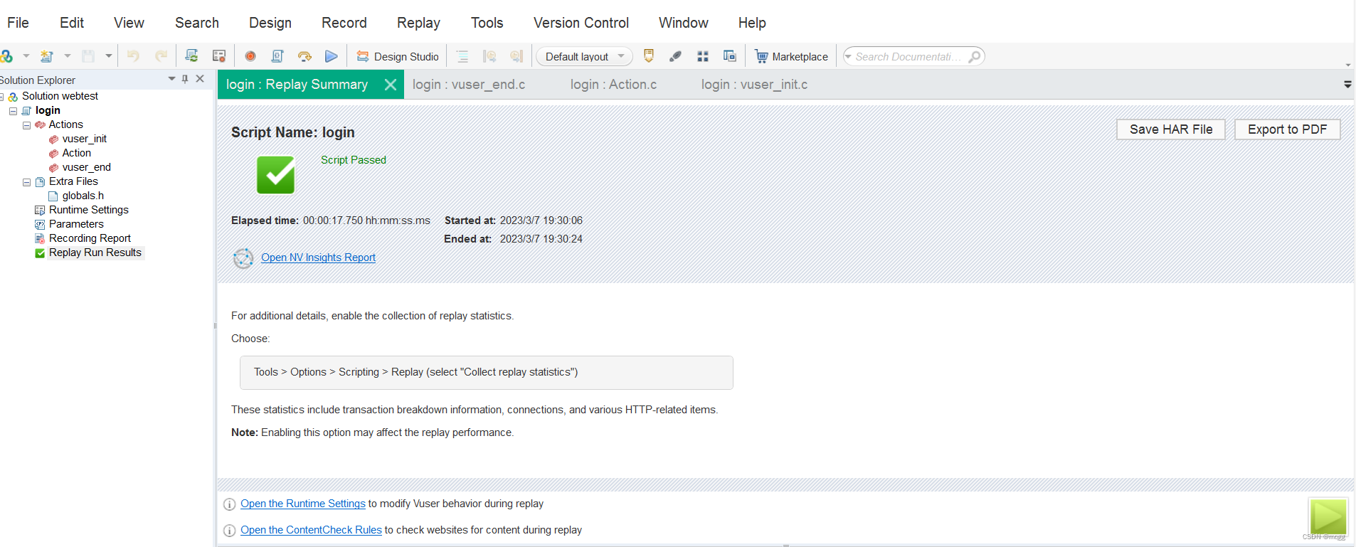 使用LoadRunner的VuGen进行脚本录制_vugen录制脚本-CSDN博客