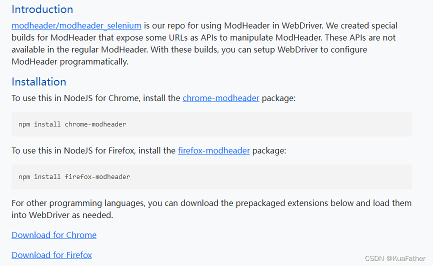 亲测有效pythonseleniumfirefoxmodheader插件注入自定义 Headerfirefox Modheader