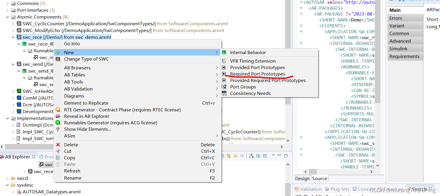 autosar builer 中新建swc_autosar builder-CSDN博客