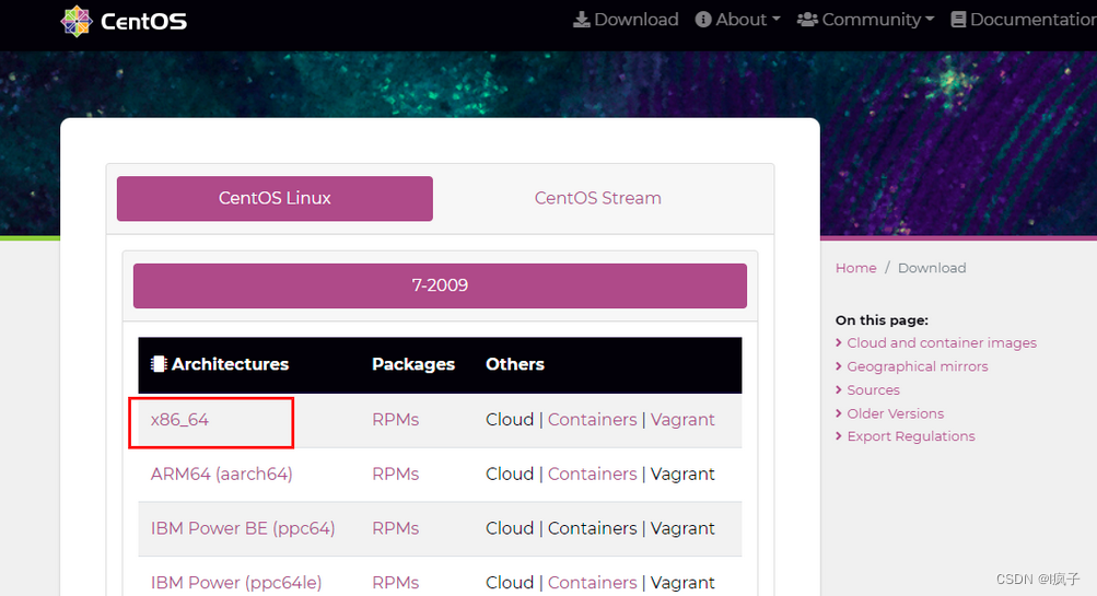 官网CentOs7镜像下载详细步骤_centos7.7下载-CSDN博客