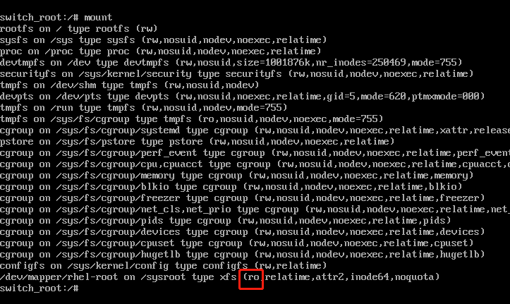 redhat 7 (centos 7) 破解（修改）root密码_rehad7.8 chroot: cannot change root-CSDN博客