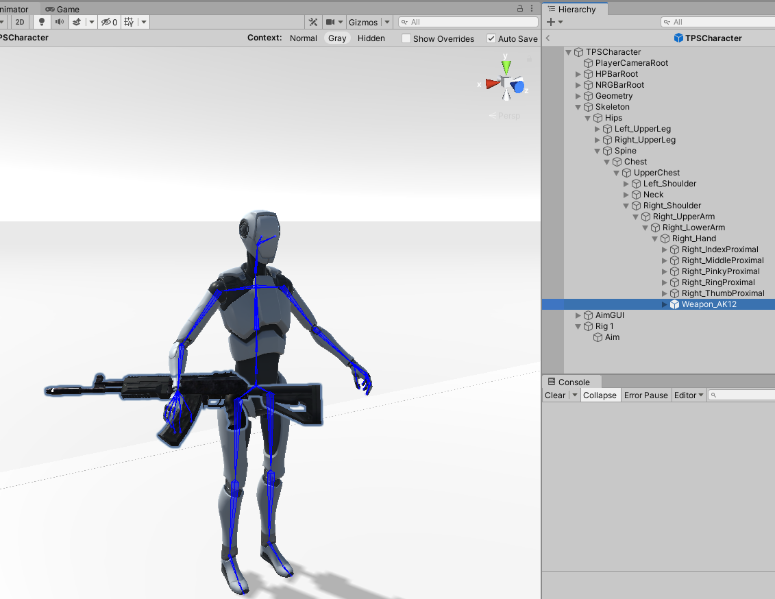 [Unity] 使用 Animation Rigging 制作瞄准 IK 1_this exception was thrown from a job compiled with-CSDN博客