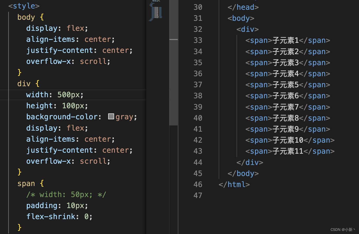justify-content 和 overflow作用在同一容器问题-CSDN博客