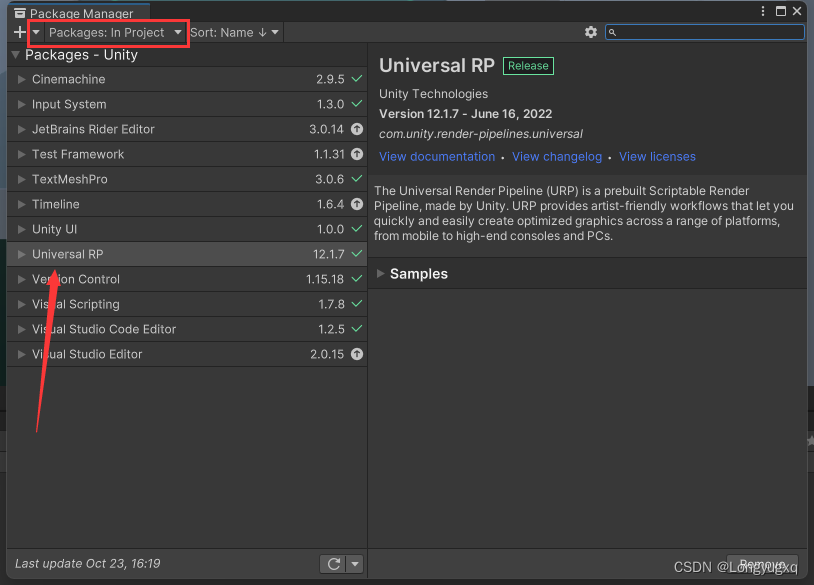 Unity小问题小记之StarterAssets-这个Unity包有包管理器依赖关系【更新20240102】_此unity包具有包管理器依赖关系-CSDN博客