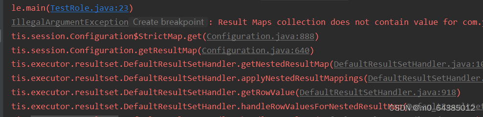 idea报错 Result Maps collection does not contain value for com.-CSDN博客