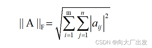 Frobenius norm(Frobenius 范数)-CSDN博客